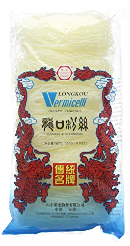 Lungkow Glass Noodles Mung Bean Vermicelli 250 g (Pack of 10 ...