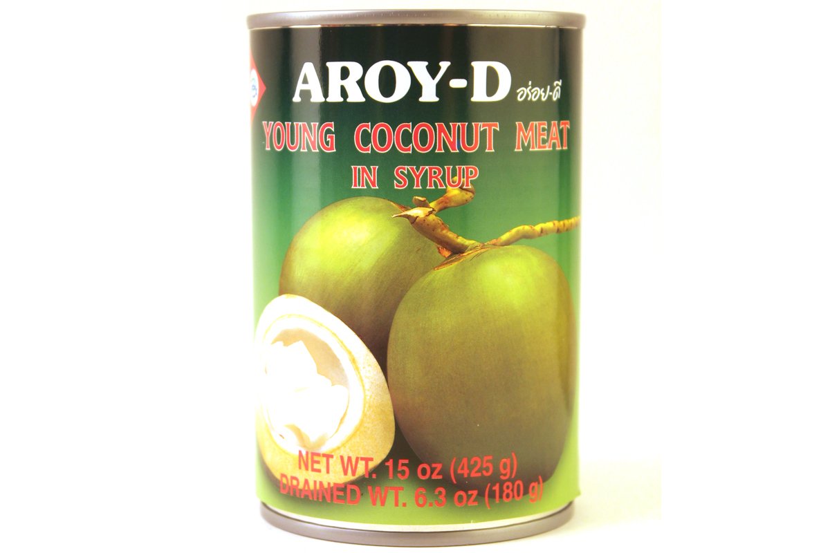 AROY-D Young Coconut Meat in Syrup, 1 x 420 g – Oriental Grocer